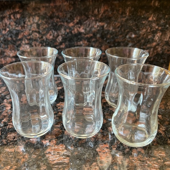 Kitchen | Turkish Tea Glasses Set Lot Of 6 Pack Glass Tea 325 Height ...